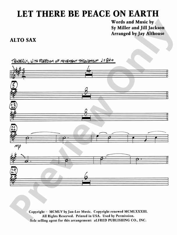 Let There Be Peace on Earth: Choral Octavo SoundPax: Jill Jackson ...