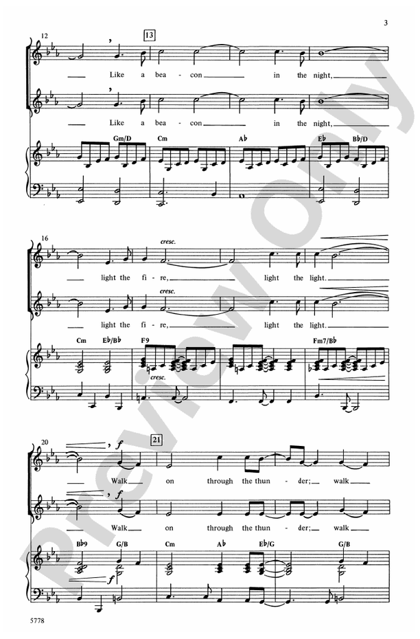 Walk On: 2-Part Choral Octavo: Carl Strommen - Digital Sheet Music Download