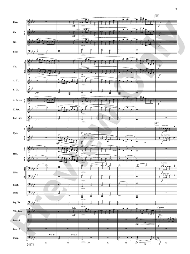 Over Slope and Summit: Score: Concert Band Score - Digital Sheet Music ...