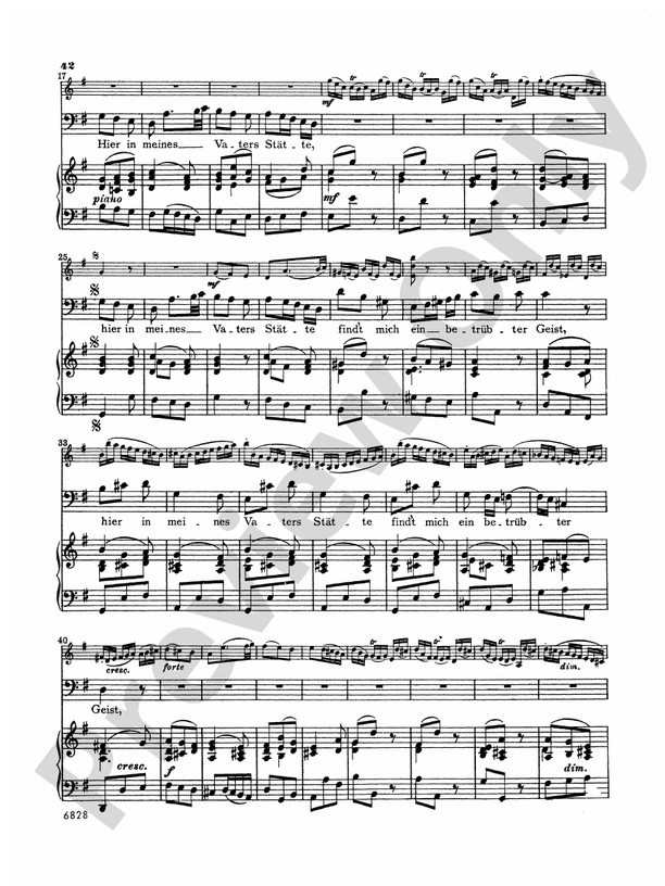 Bach: 12 Bass Arias from Church Cantatas (German): 8. Hier in meines Vaters Stätte Part ...