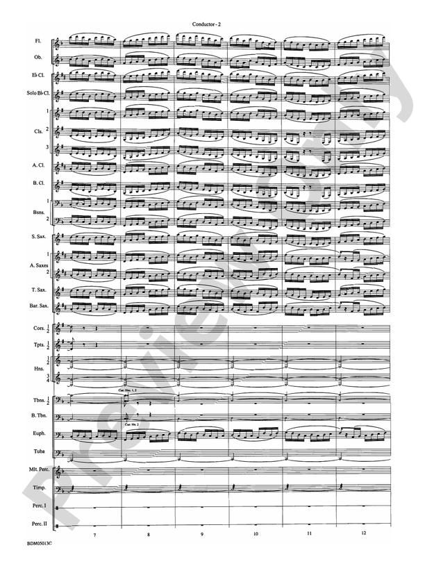Pineapple Poll (Suite from the Ballet): Score: Concert Band Score - Digital Sheet Music Download