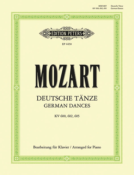 German Dances: Piano Solo: Wolfgang Amadeus Mozart | Sheet Music