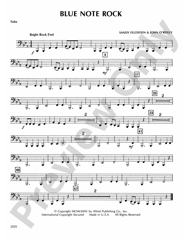 Blue Note Rock: Tuba: Tuba Part - Digital Sheet Music Download