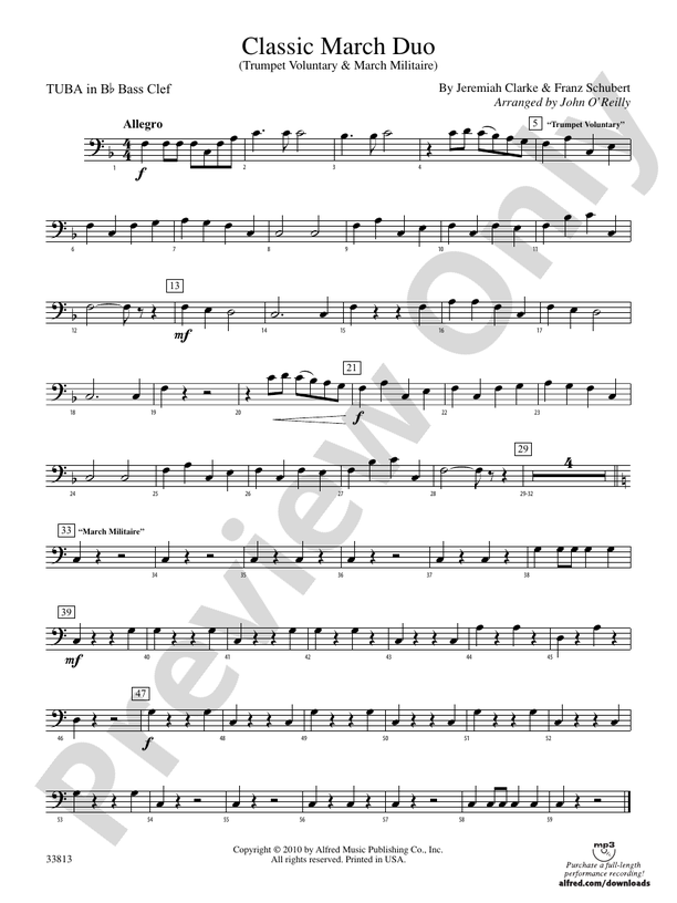 Classic March Duo: (wp) B-flat Tuba B.C.: (wp) B-flat Tuba B.C. World ...