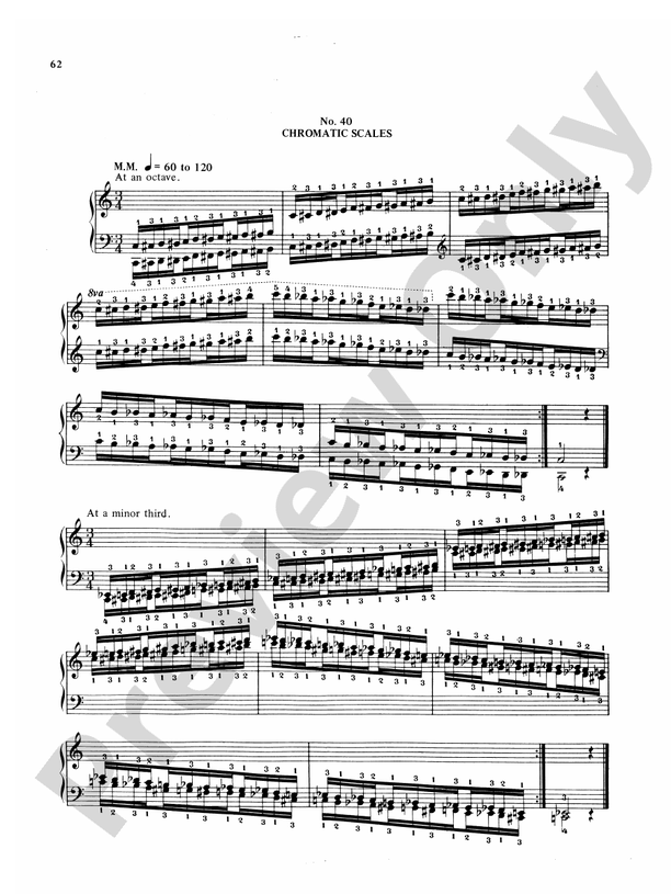 Hanon: The Virtuoso Pianist (Complete): No. 40 Part - Digital Sheet ...