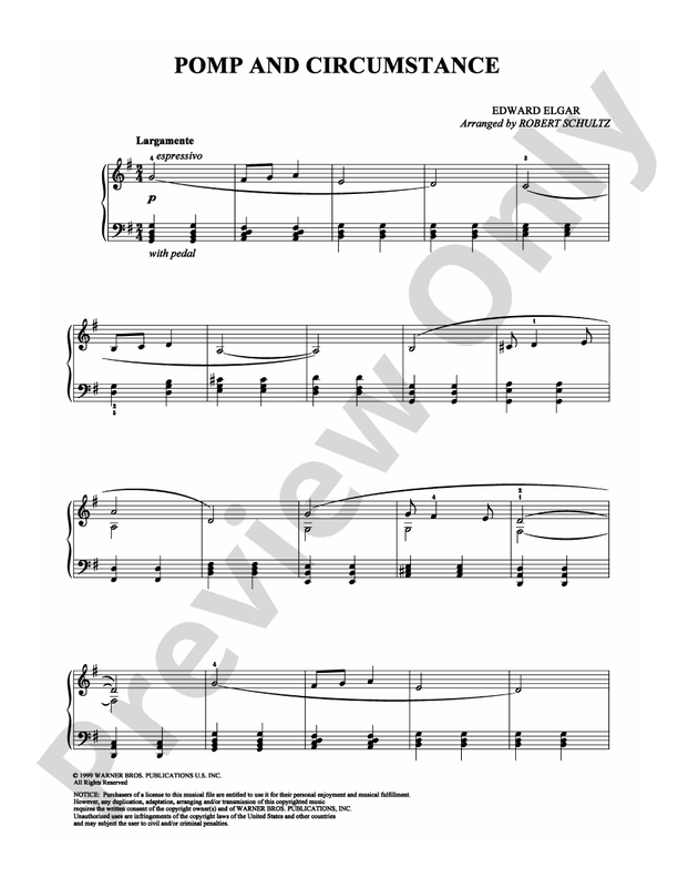 Pomp and Circumstance: Piano: Edward William Elgar - Digital Sheet ...