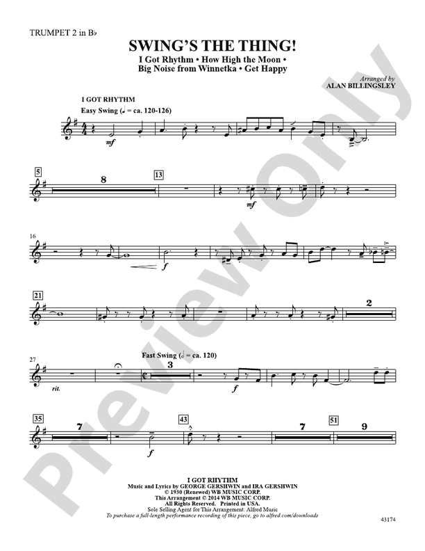 Swing's the Thing: Trumpet 2: Trumpet 2 Part - Digital Sheet Music Download