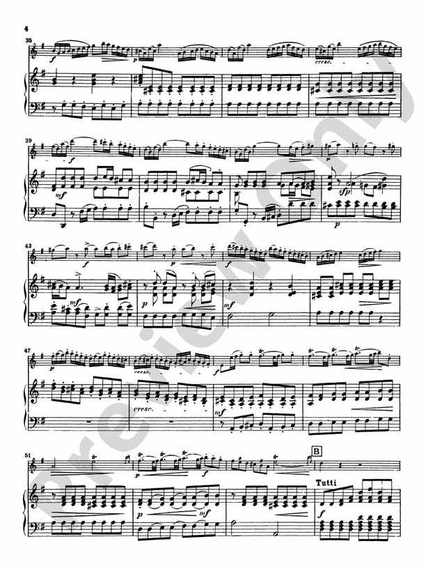 Quantz: Concerto in G Major: Concerto in G Major Part - Digital Sheet Music Download