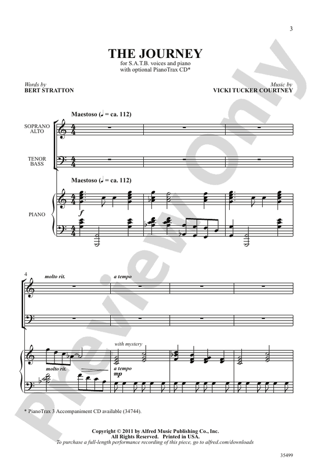 The Journey: SATB Choral Octavo: Vicki Tucker Courtney - Digital Sheet ...