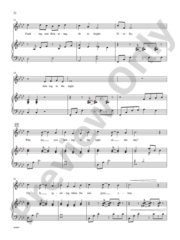 Firefly - Piano/Vocal Solo (Medium Voice): Voice: Andy Beck - Digital ...