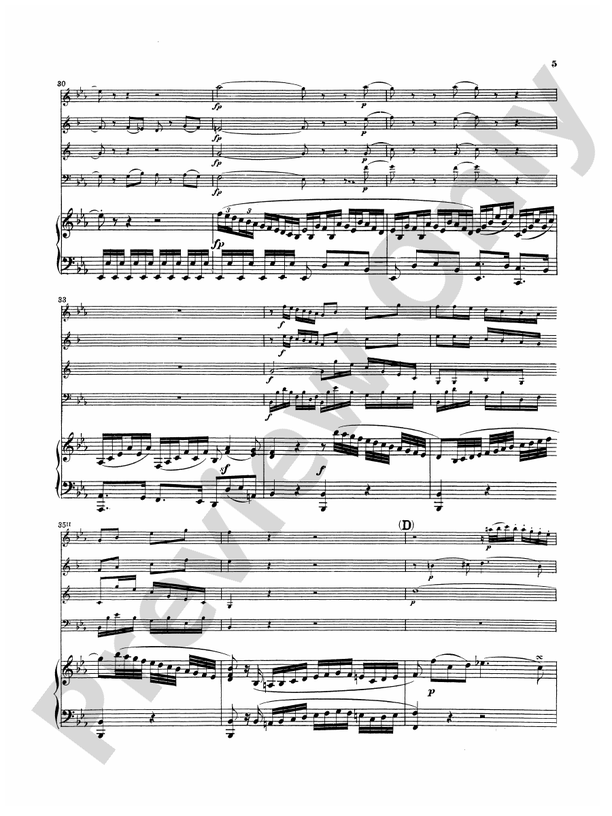 Mozart: Quintet, in E flat Major (K. 454) (for piano, oboe, clarinet, horn, and bassoon ...