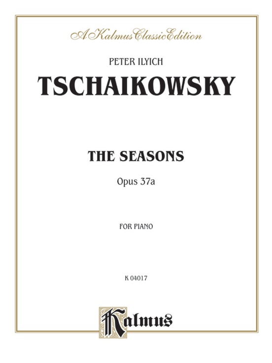 Tchaikovsky: The Seasons, Op. 37A: June-- Barcarolle Part - Digital ...