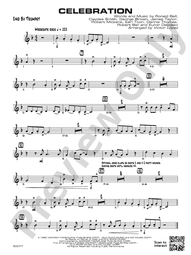 Celebration: 2nd B-flat Trumpet: 2nd B-flat Trumpet Part - Digital ...