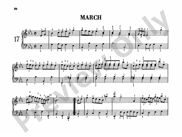 Bach: The First Bach Book (Fing. Alexander Lipsky): 17. March, in E ...