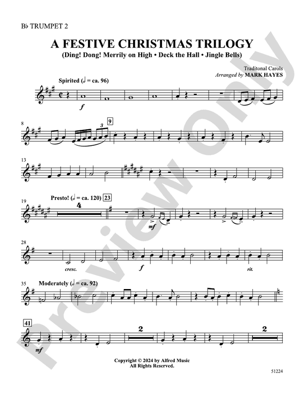 A Festive Christmas Trilogy: 2nd B-flat Trumpet: 2nd B-flat Trumpet Part - Digital Sheet Music ...