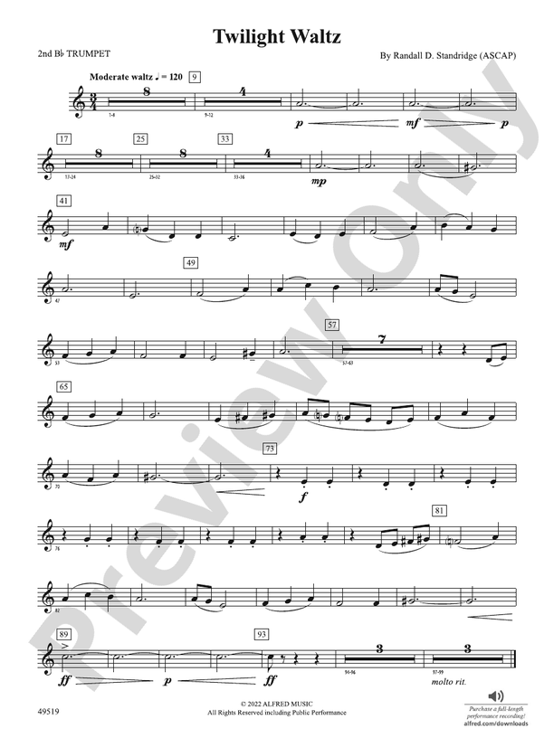 Twilight Waltz: 2nd B-flat Trumpet: 2nd B-flat Trumpet Part - Digital ...