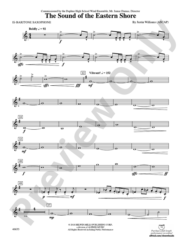 The Sound of the Eastern Shore: E-flat Baritone Saxophone: E-flat ...