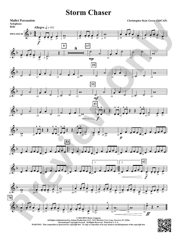 Storm Chaser: 1st Mallet Percussion: 1st Mallet Percussion Part ...