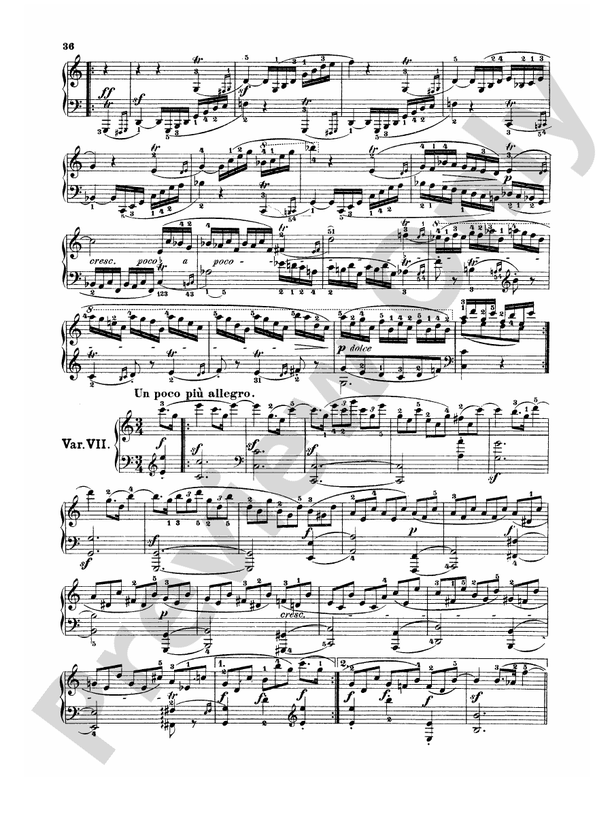 Beethoven: Variations (Volume I): 4. 33 Variations, Op. 120, C Major ...