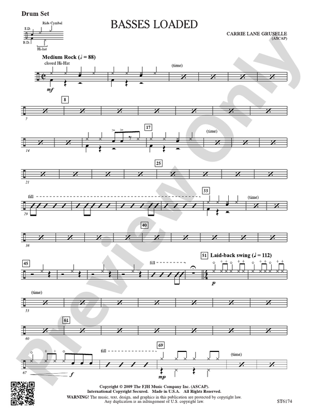 Basses Loaded: Optional Drum Set: Optional Drum Set Part: Carrie Lane ...