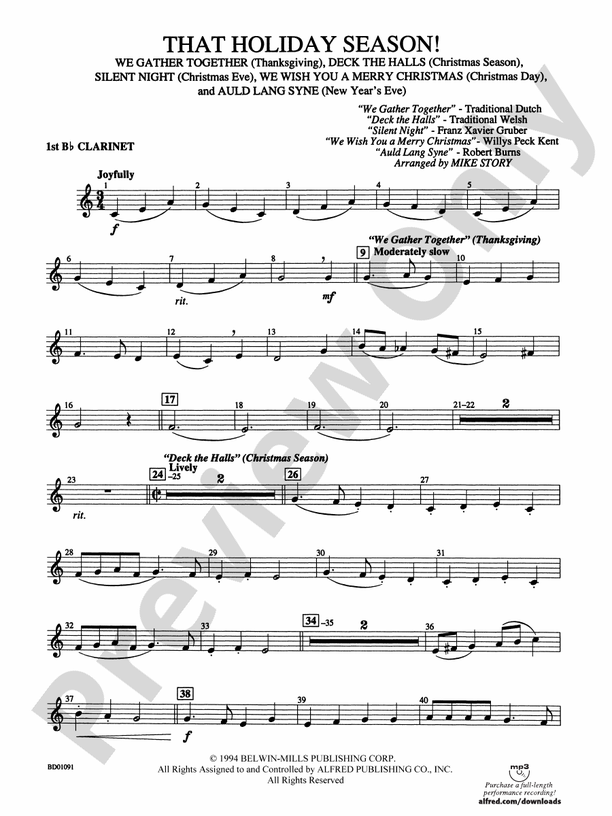 That Holiday Season!: 1st B-flat Clarinet: 1st B-flat Clarinet Part ...