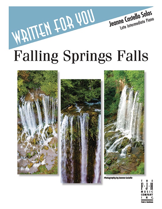 Falling Springs Falls: Late Intermediate Piano Sheet: Jeanne Costello ...