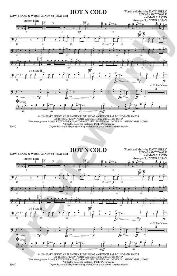 Hot N Cold: Low Brass & Woodwinds #2 - Bass Clef: Low Brass & Woodwinds ...