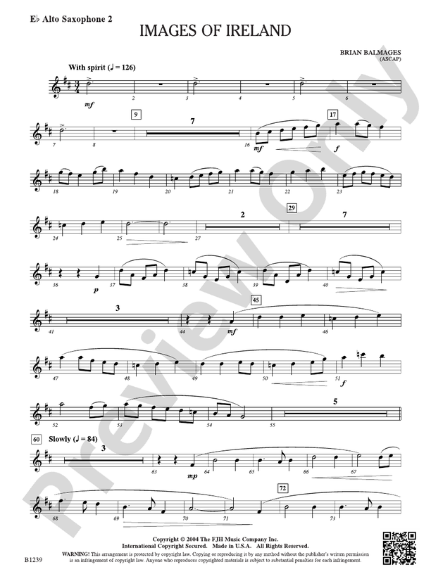 Synthesis: E-flat Alto Saxophone 1: E-flat Alto Saxophone 1 Part: Brian Balmages - Digital Sheet ...