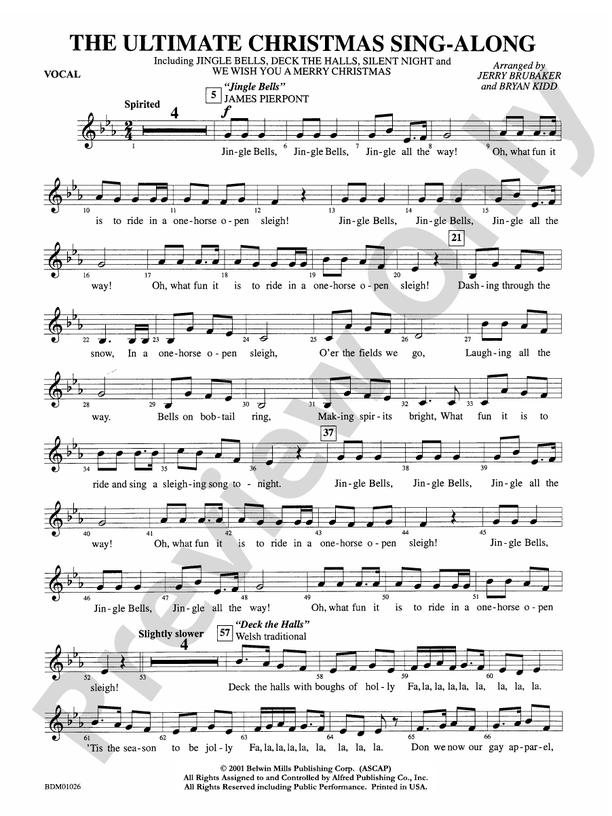 The Ultimate Christmas Sing-Along: Vocals: Vocals Part - Digital Sheet ...