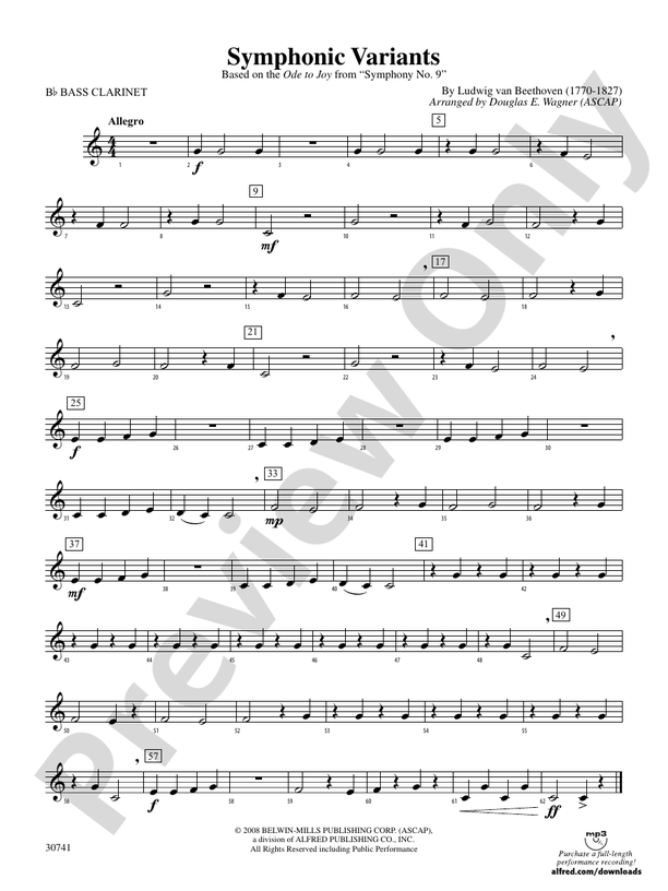 Symphonic Variants (Based on "Ode to Joy" from Symphony No. 9): B-flat ...