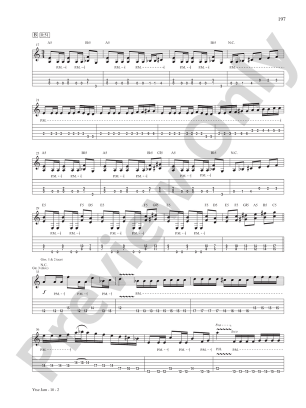Ytse Jam: Guitar: Dream Theater - Digital Sheet Music Download
