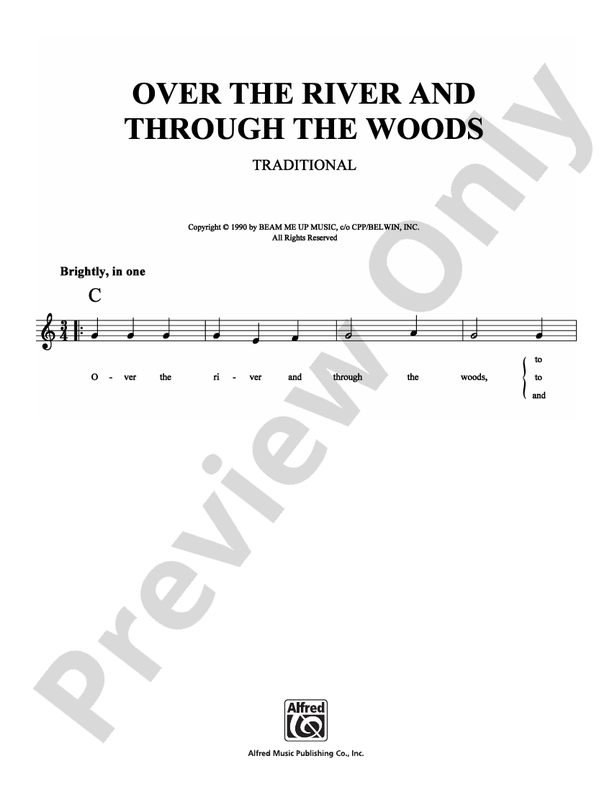 Over The River And Through The Woods: Lead Sheet: Traditional - Digital ...