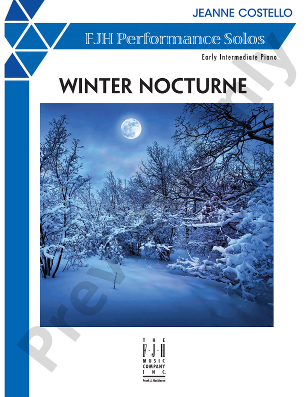 Winter Nocturne: Piano: Jeanne Costello - Digital Sheet Music Download