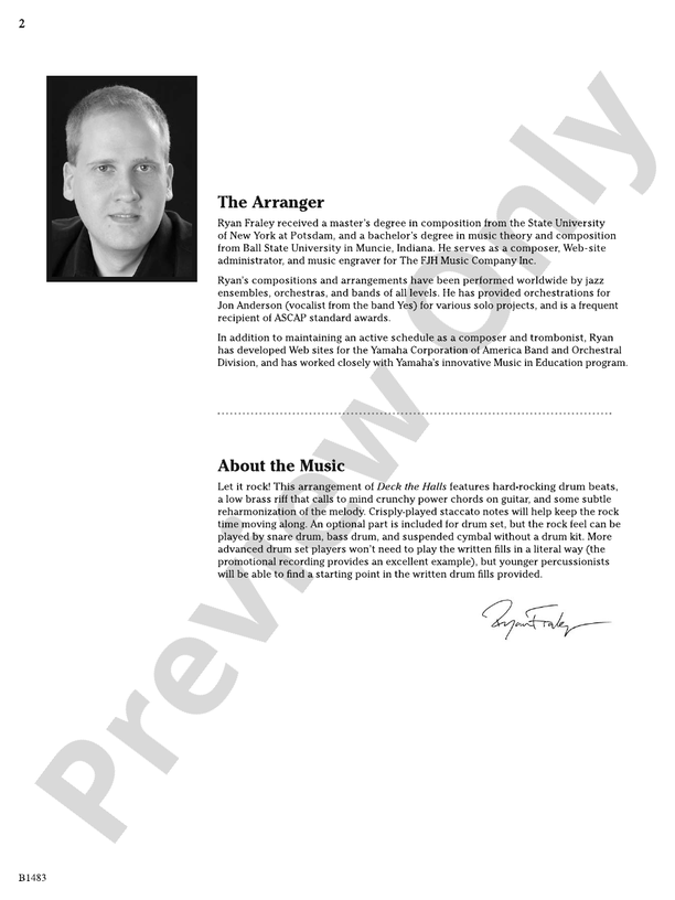 Deck the Halls with Rock 'n' Roll: Score: Concert Band Score: Ryan ...