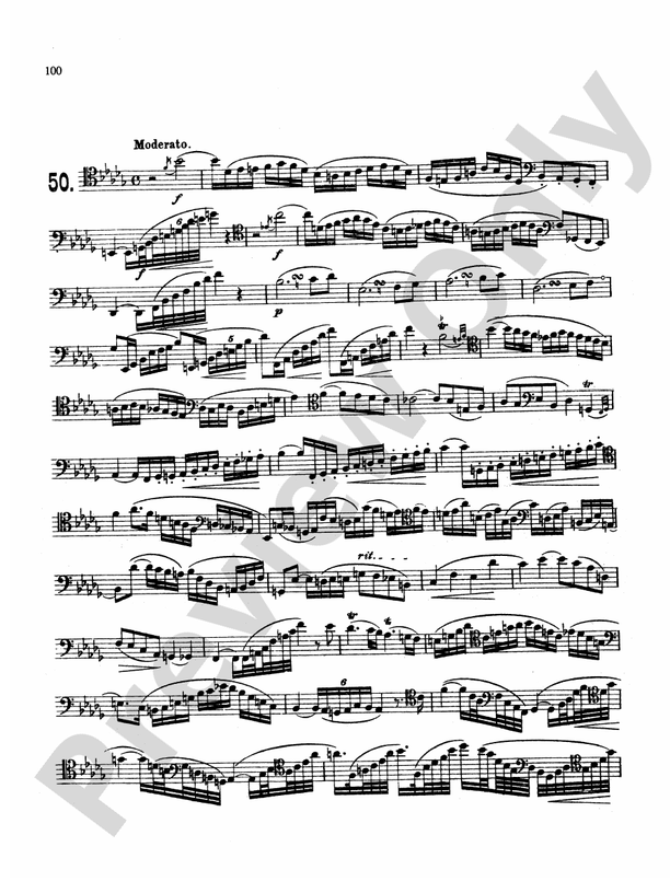 Milde: Fifty Concert Studies, Op. 26: Study No. 50 Part - Digital Sheet ...