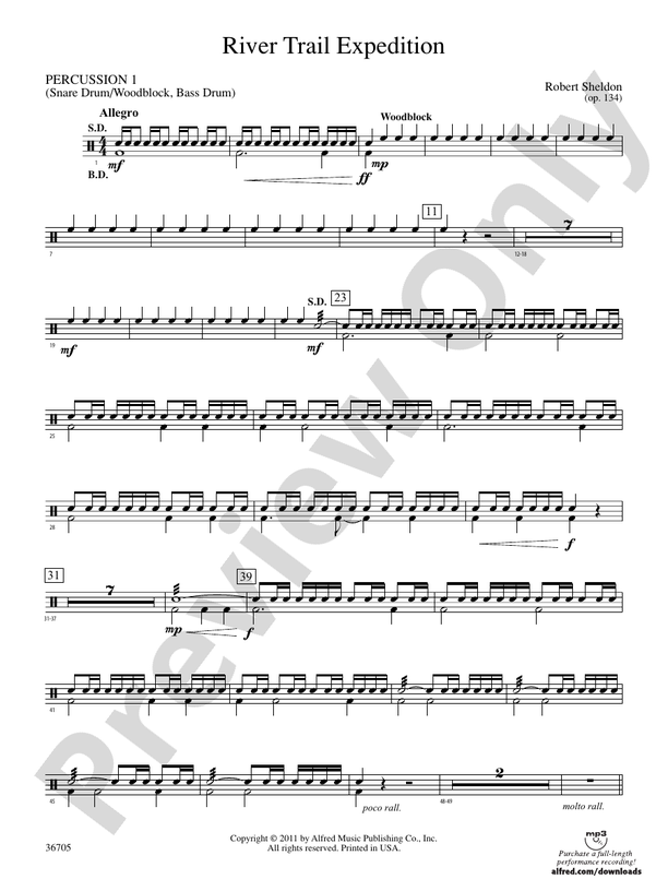 River Trail Expedition: 1st Percussion: 1st Percussion Part - Digital ...