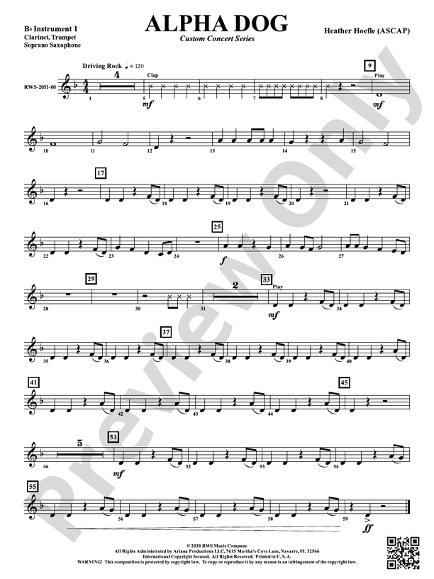 Alpha Dog: Part 1 - B-flat Instruments: Part 1 - B-flat Instruments ...