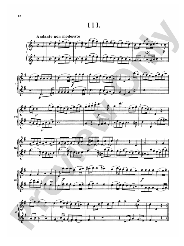 Stamitz: Three Duets, Op. 27 (for two violins or two flutes): Duet No ...