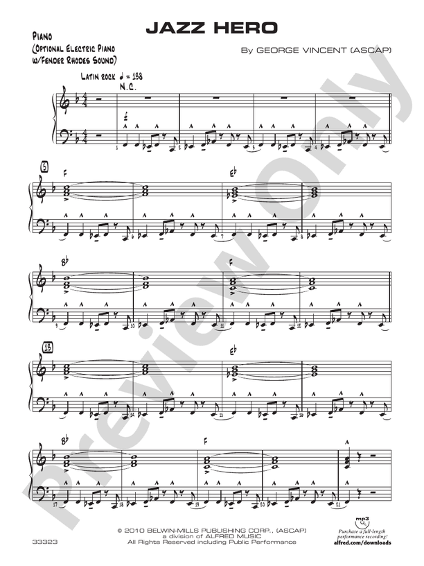 Jazz Hero: Piano Accompaniment: Piano Accompaniment Part - Digital ...