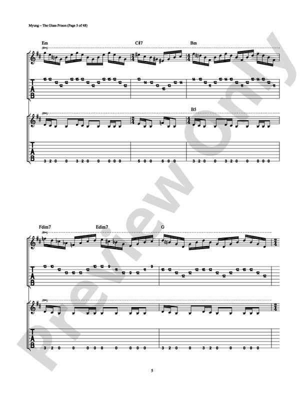 The Glass Prison: Guitar TAB: Dream Theater - Digital Sheet Music Download