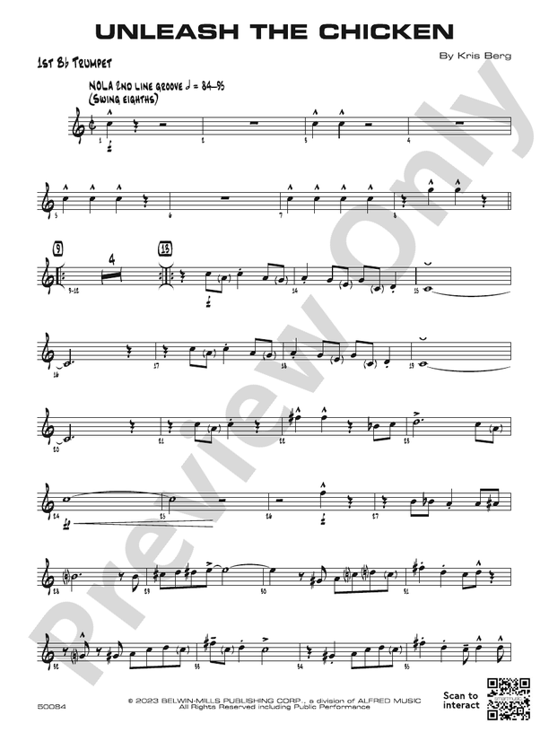 Unleash the Chicken: 1st B-flat Trumpet: 1st B-flat Trumpet Part ...