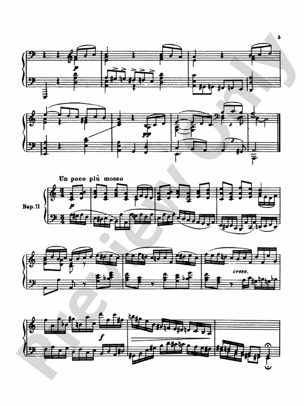 Tchaikovsky Collection I 4 Piano Pieces Theme And Variations In A