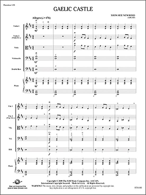 Gaelic Castle: String Orchestra Conductor Score: Soon Hee Newbold ...