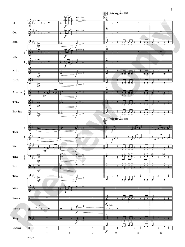 Spy Chase: Concert Band Conductor Score & Parts: Brant Karrick ...