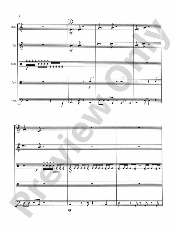 Japanese Impressions: Score: Percussion Ensemble Score - Digital Sheet ...