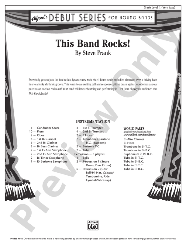 This Band Rocks!: Score: Concert Band Score - Digital Sheet Music Download