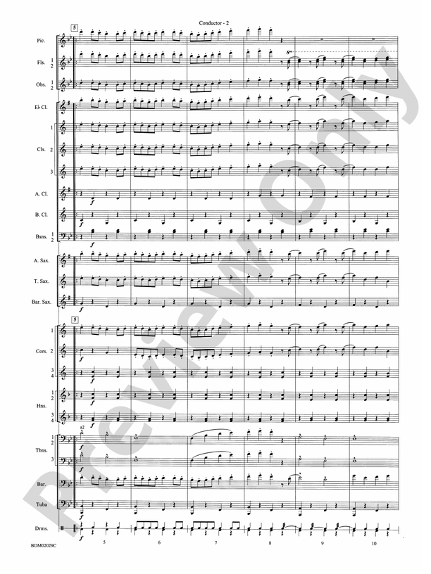 George Washington Bicentennial March: Concert Band Conductor Score ...