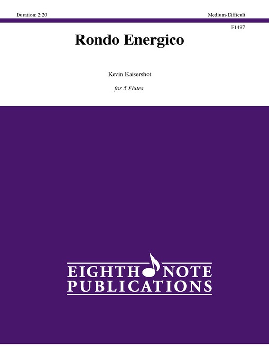 Rondo Energico: Flute Quintet Score & Parts: Kevin Kaisershot | Sheet Music