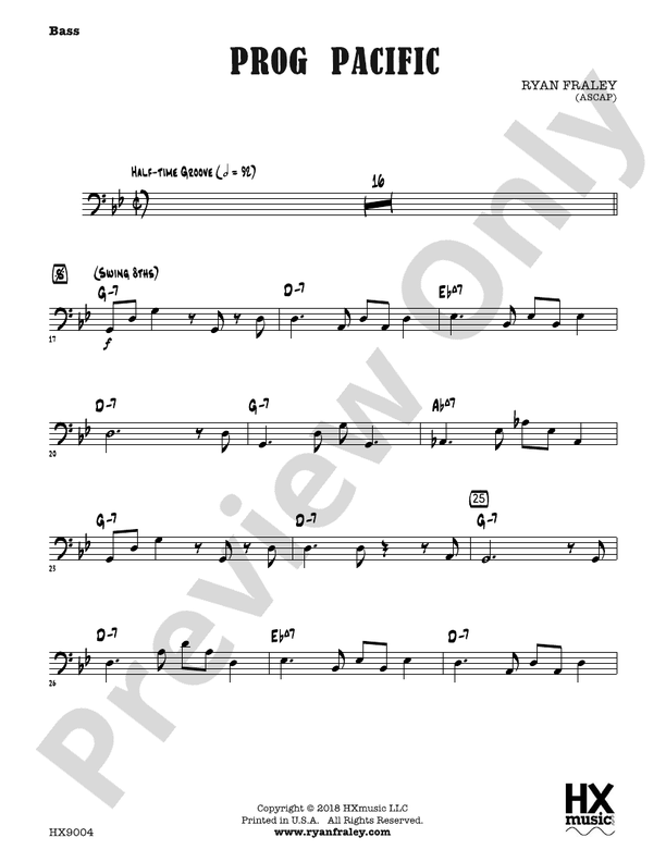 Prog Pacific: Bass: Bass Part: Ryan Fraley - Digital Sheet Music Download