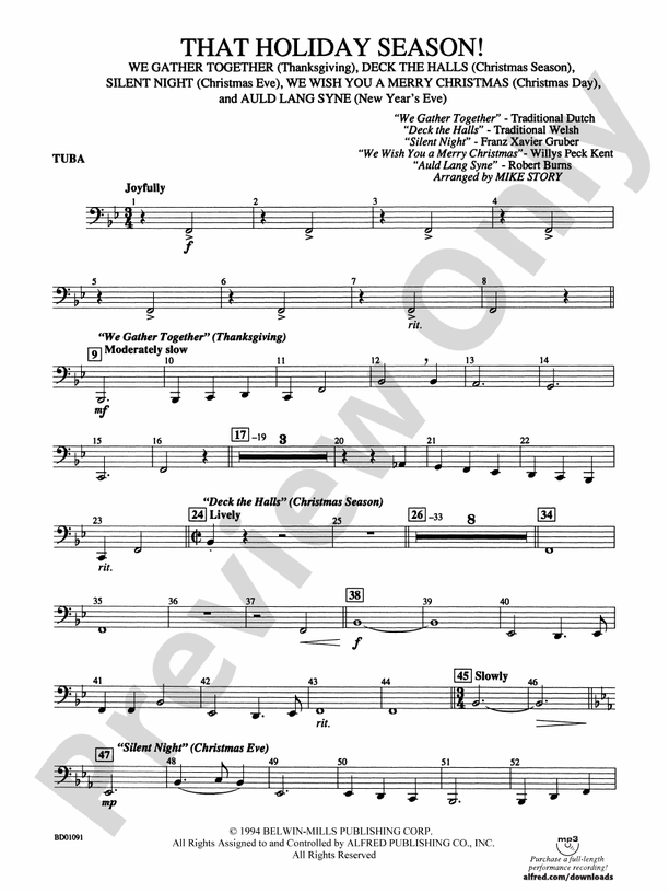 That Holiday Season!: Tuba: Tuba Part - Digital Sheet Music Download